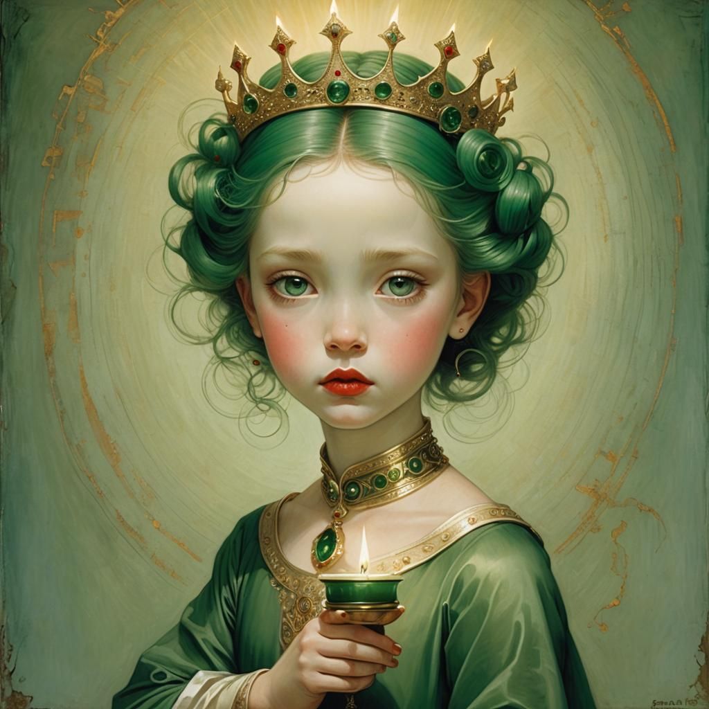 Green Surrender - AI Generated Artwork - NightCafe Creator