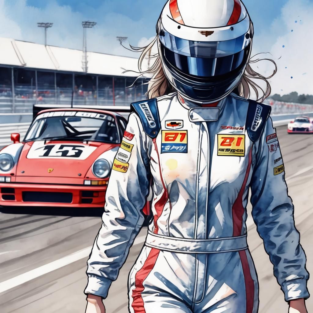 Lady Racer 5 - AI Generated Artwork - NightCafe Creator