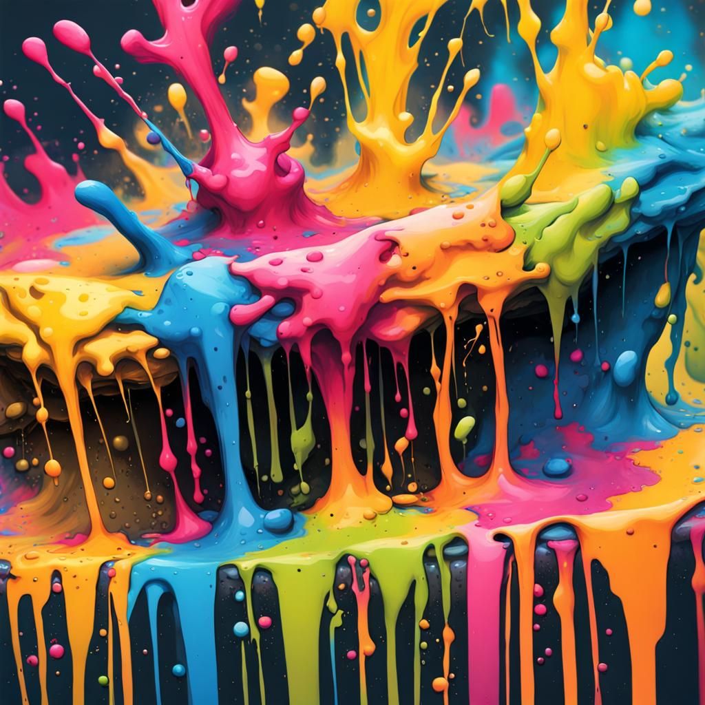 Ink Splatter Art - AI Generated Artwork - NightCafe Creator