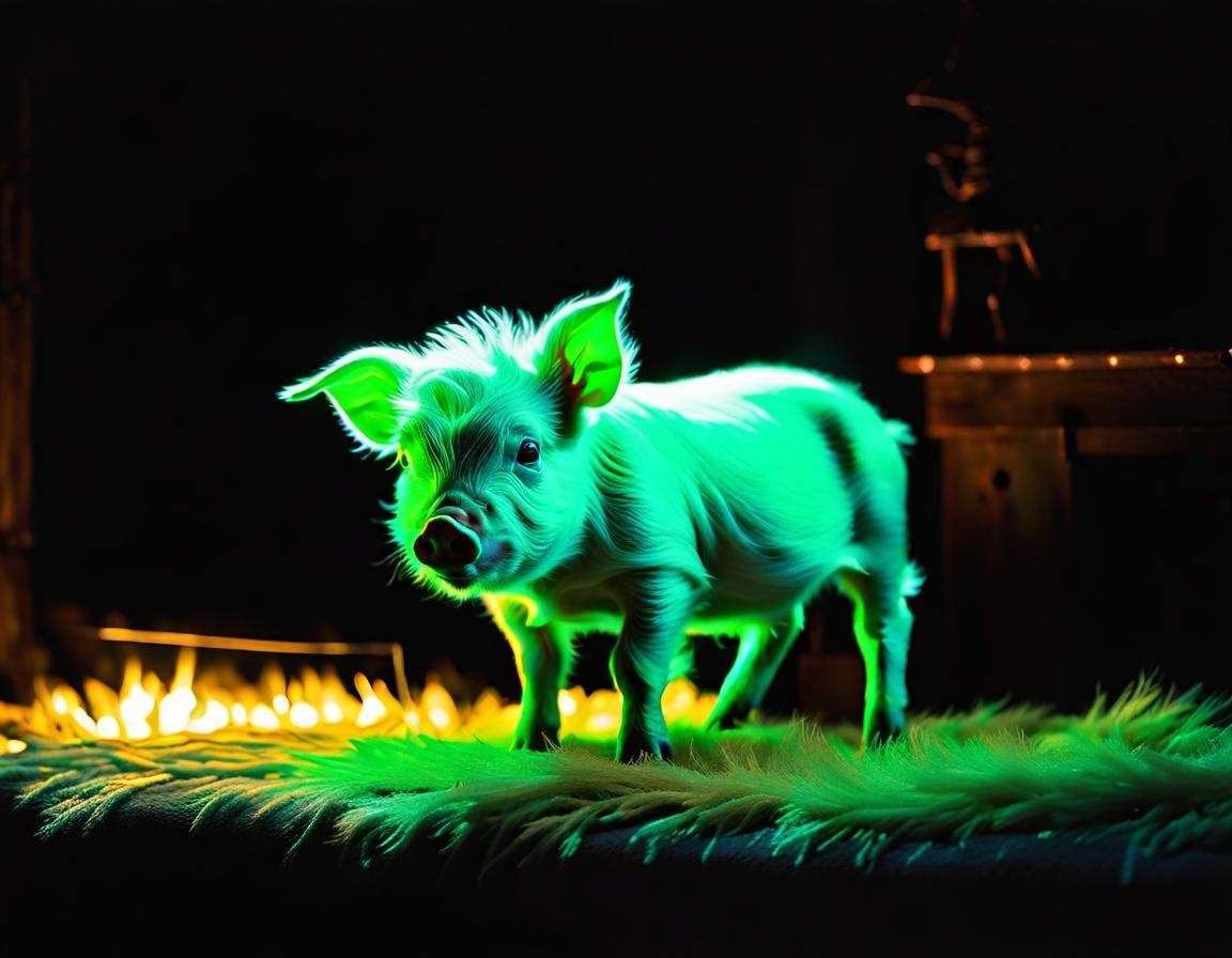 The Glow Pig (rev 0.1) - AI Generated Artwork - NightCafe Creator