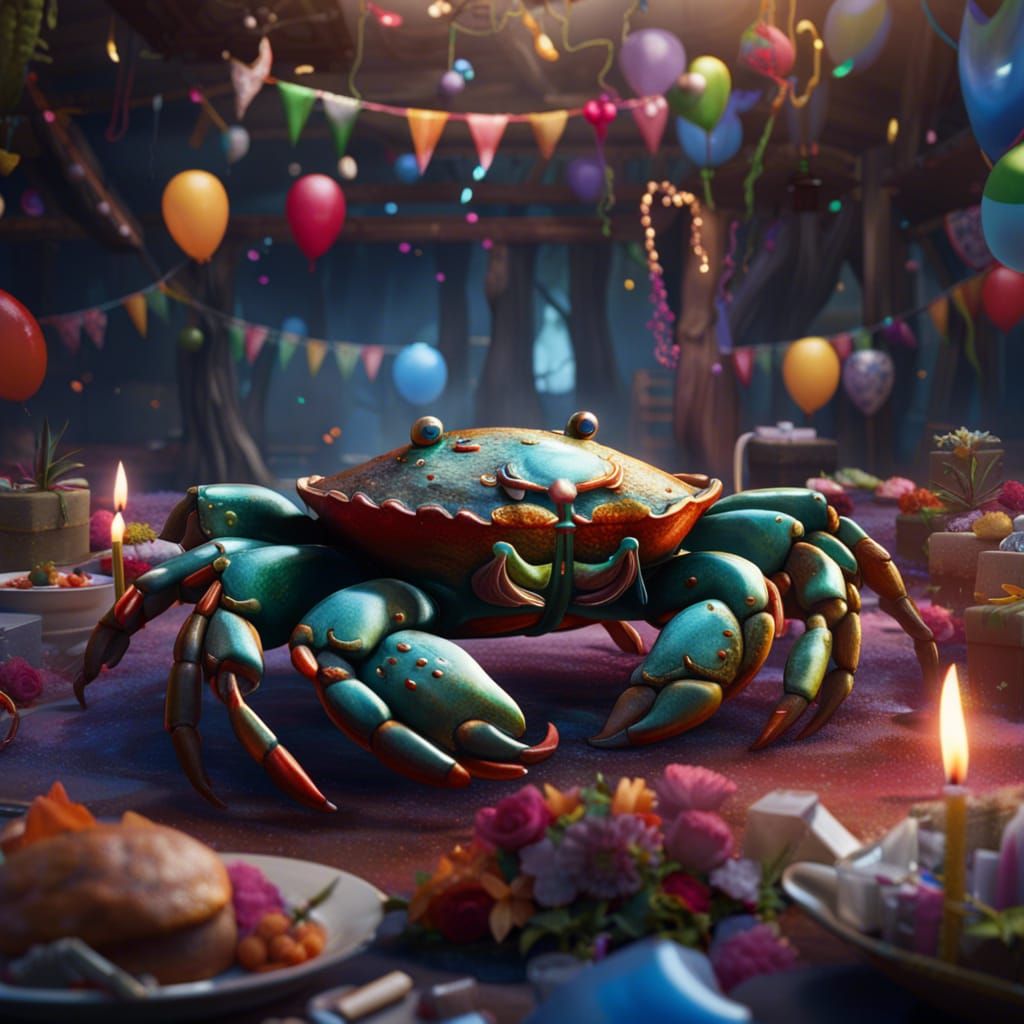 🦀🎉 - AI Generated Artwork - NightCafe Creator