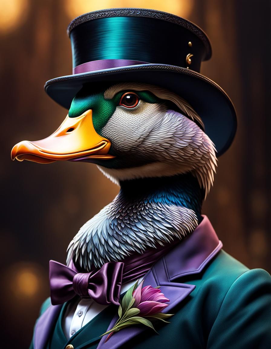 a fancy duck - AI Generated Artwork - NightCafe Creator