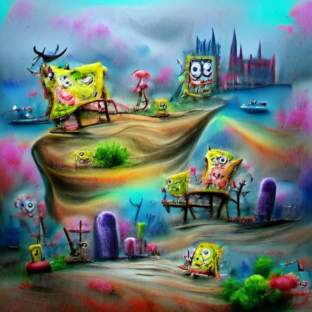 spongebob fantasy #1 version 2 - AI Generated Artwork - NightCafe Creator