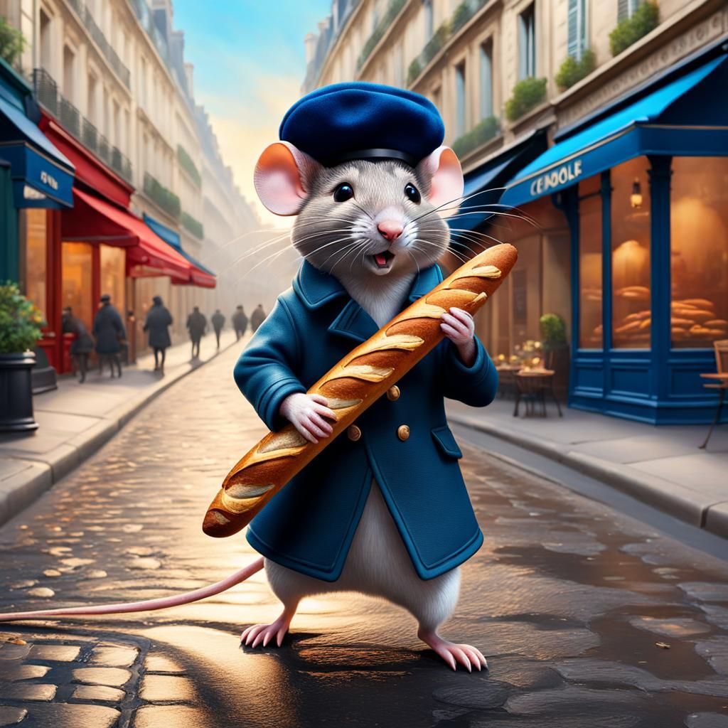 A French mouse - AI Generated Artwork - NightCafe Creator