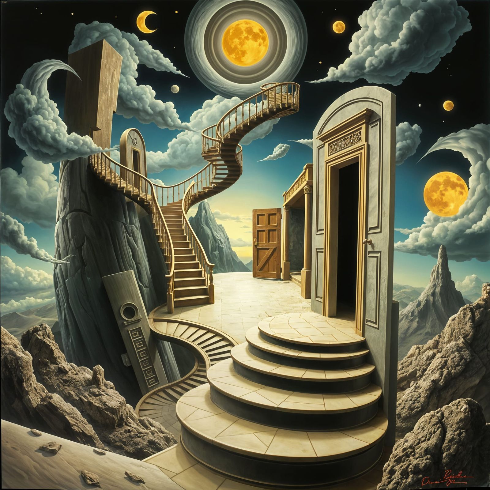 paradoxes - Mind-Bending Paradoxes in a Futuristic Landscape