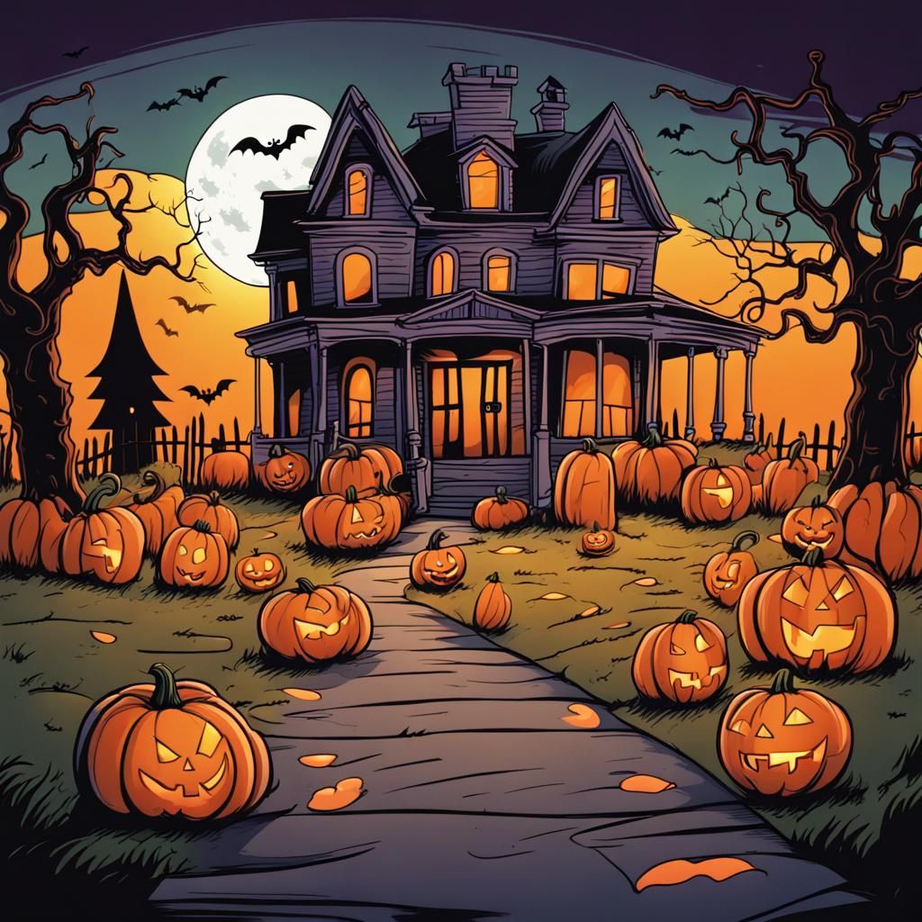 Spooky halloween - AI Generated Artwork - NightCafe Creator