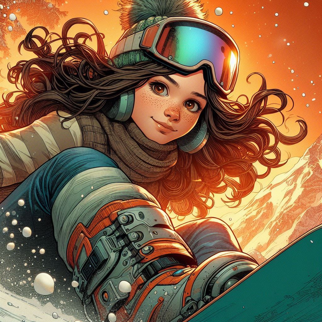 Snow Surfer - AI Generated Artwork - NightCafe Creator