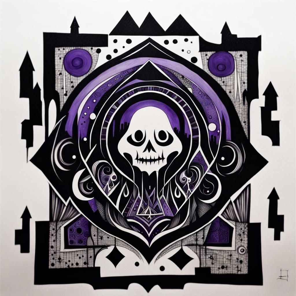 Geometric Skeleton - AI Generated Artwork - NightCafe Creator