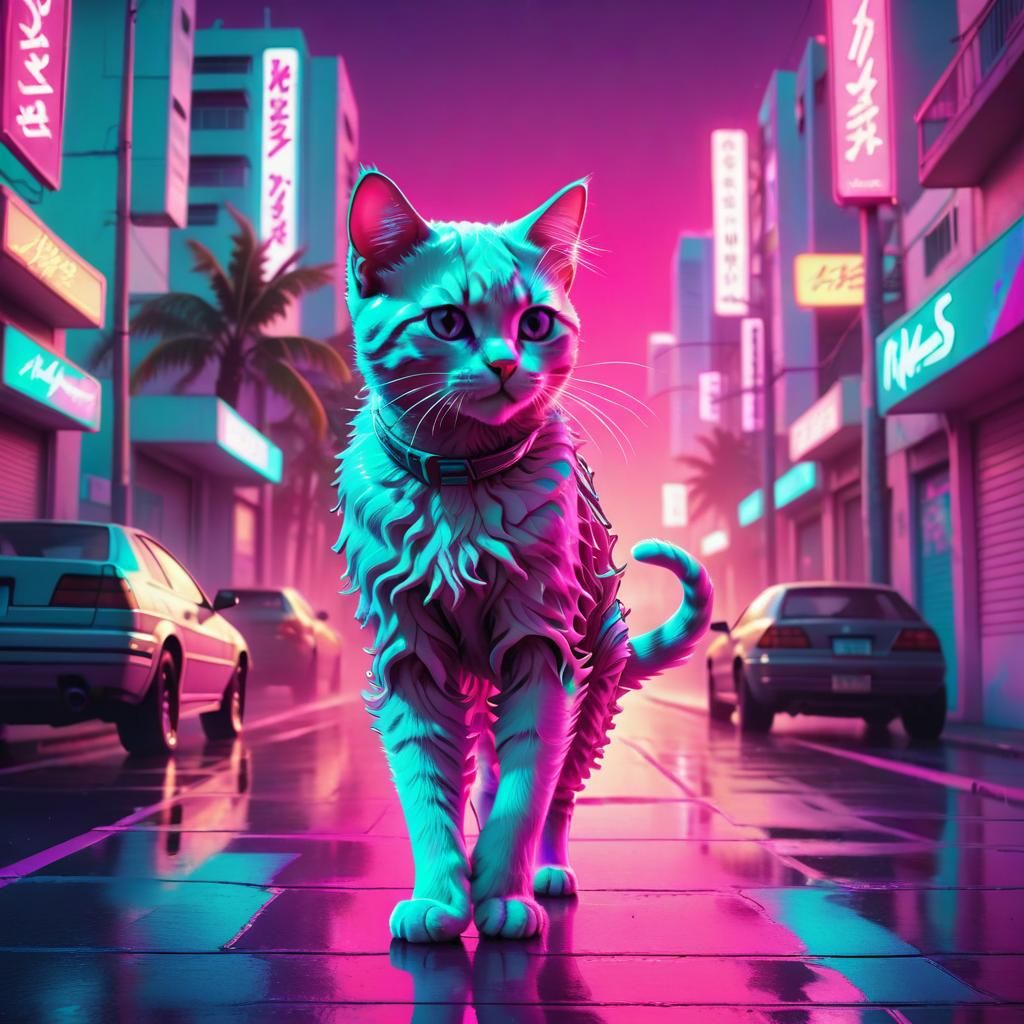 Synthwave - AI Generated Artwork - NightCafe Creator