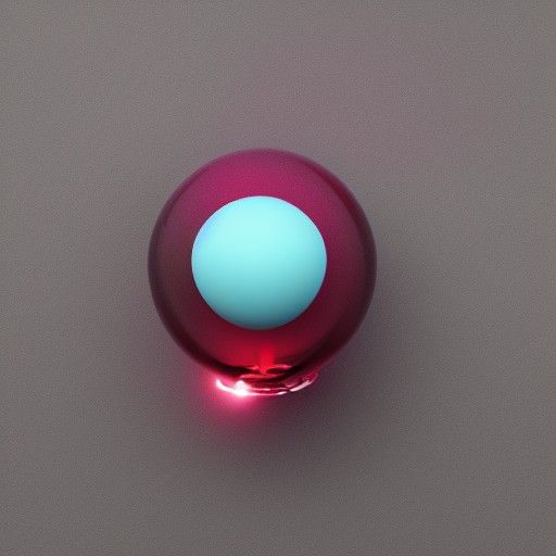 Misty cyan crystal alien full body holding red crystal sphere - AI ...