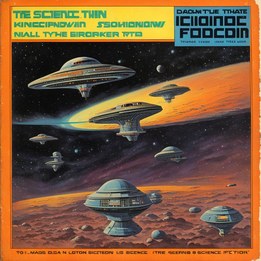 A science fiction paperback novel from the 1970s - AI Generated Artwork ...