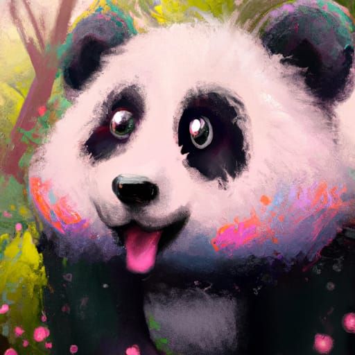 Portrait of a cute panda - AI Generated Artwork - NightCafe Creator