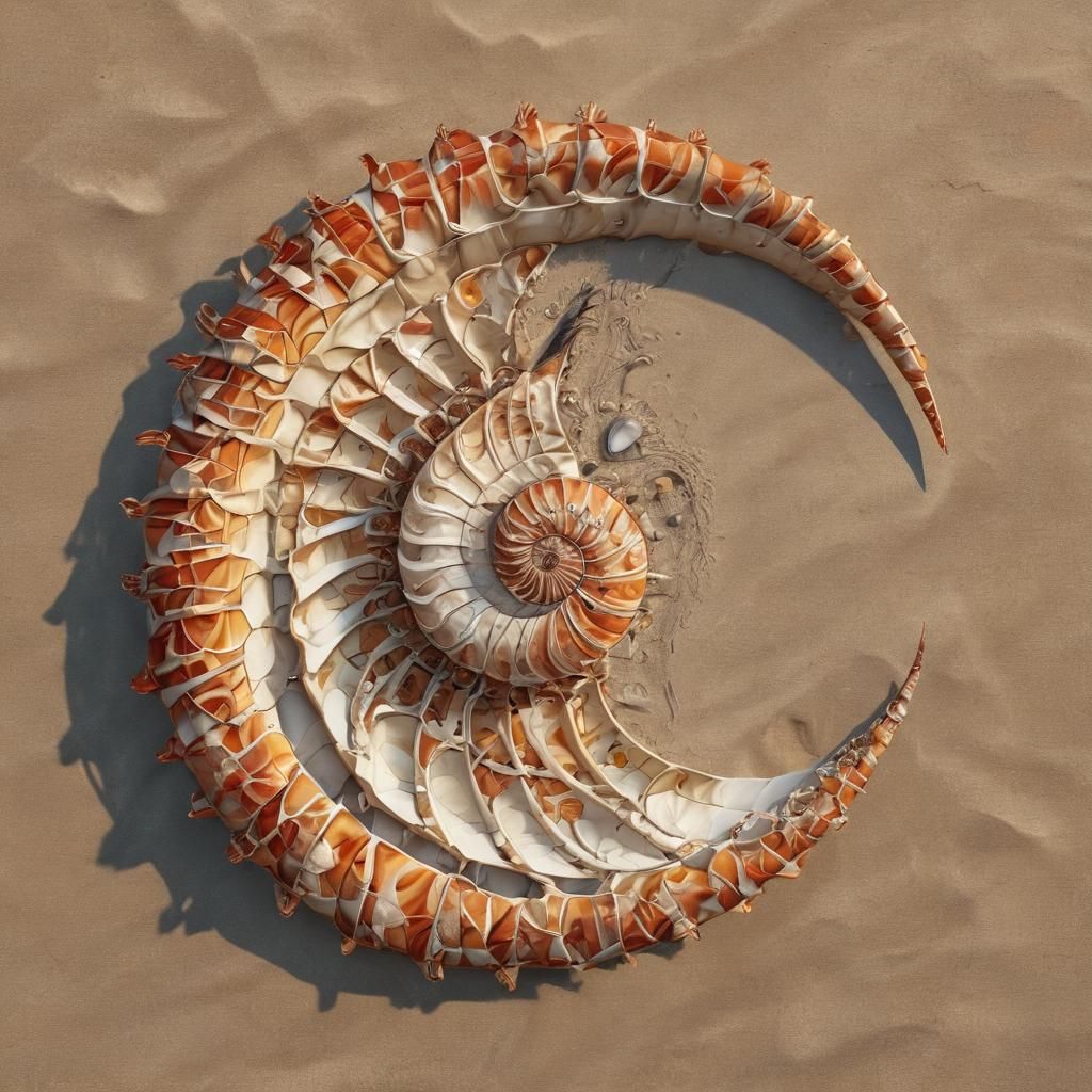 Nautilus shell #2 - AI Generated Artwork - NightCafe Creator