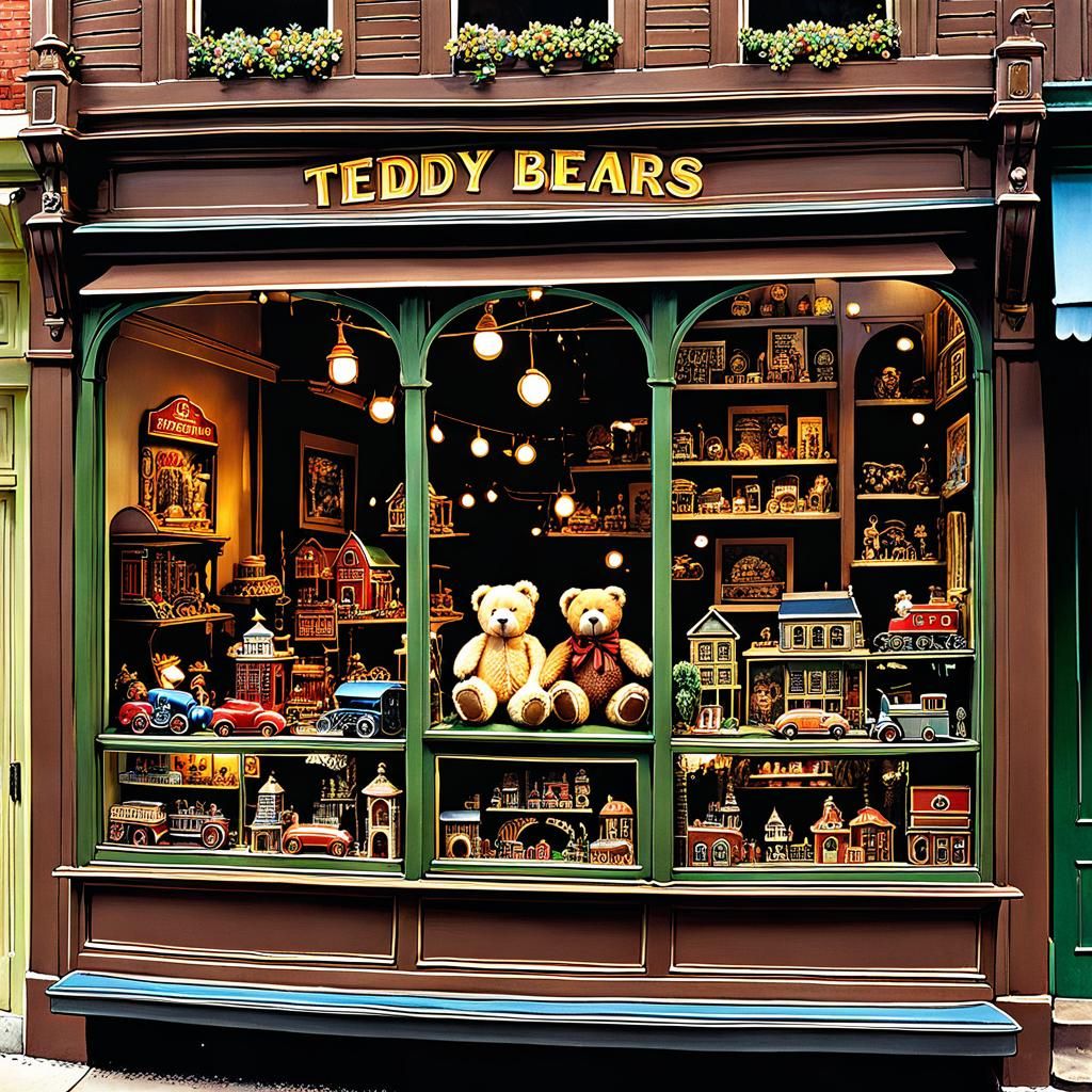 toy shop window display - AI Generated Artwork - NightCafe Creator