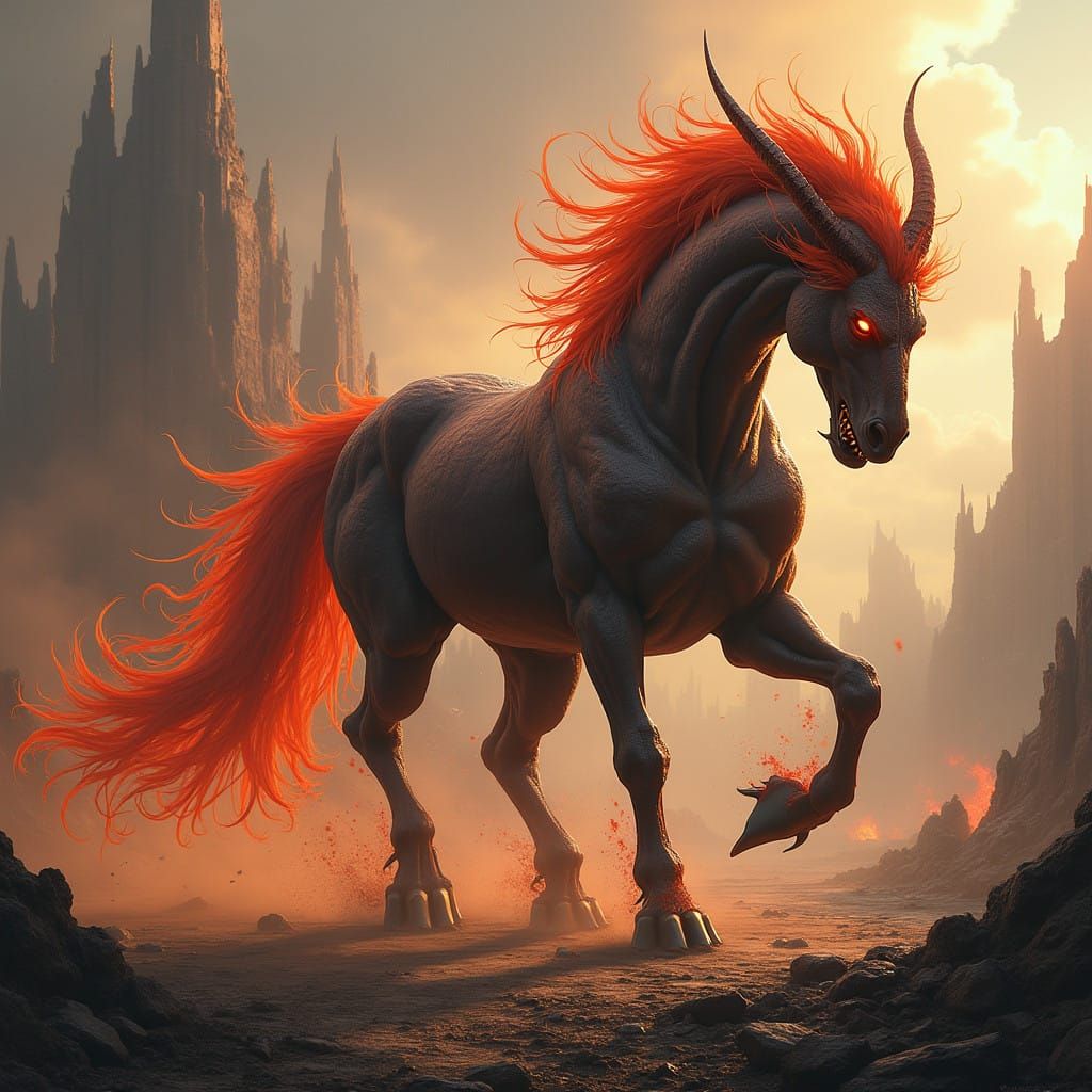 Kaoto-Kaino, the Demon Steed - Majestic Demon Steed in Post...