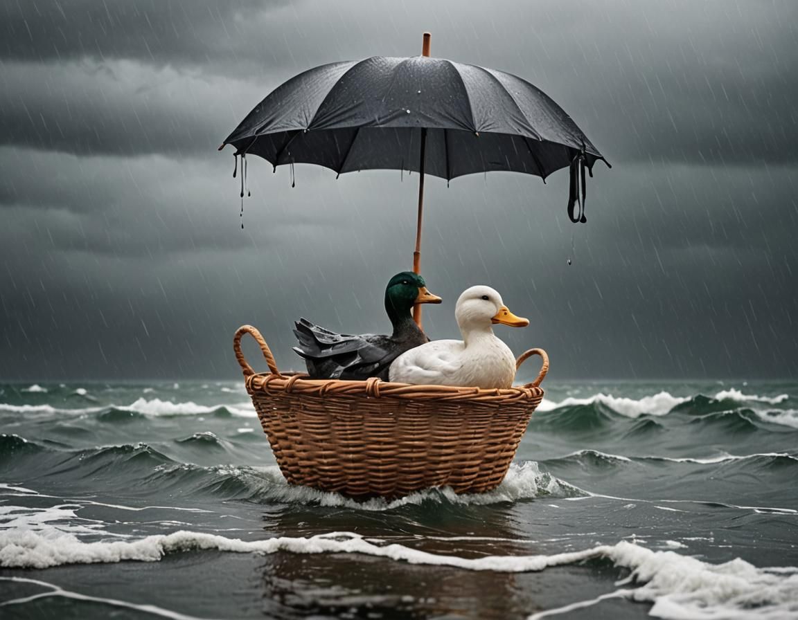 Lovely weather for ducks - AI Generated Artwork - NightCafe Creator