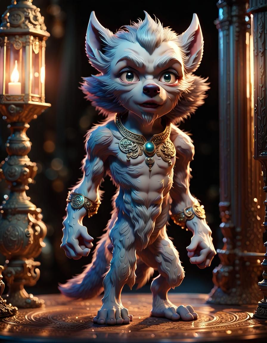 A Chibi Werewolf - AI Generated Artwork - NightCafe Creator