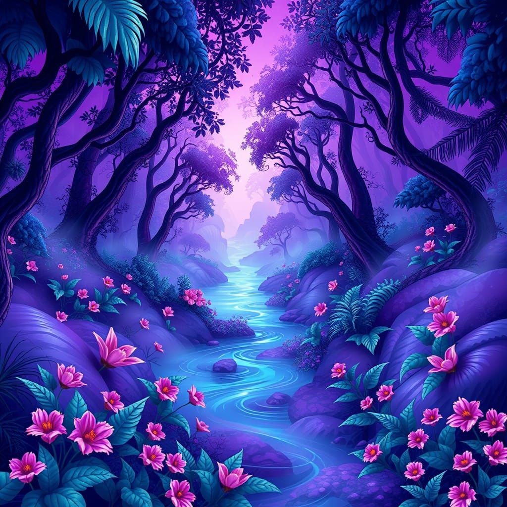 Blue and Purple Forest - Blue and Purple Forest