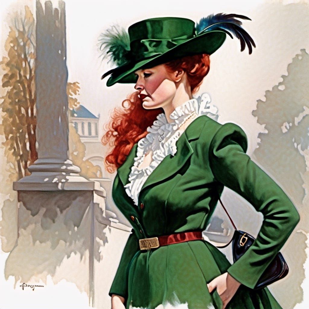 lovely alluring idealized Konstating Razumov painting by Gil Elvgren ...