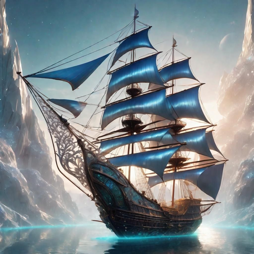 Fantasy ship - AI Generated Artwork - NightCafe Creator