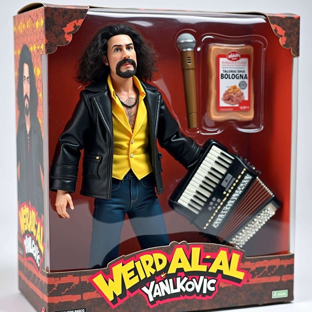 Weird Al Action Figure - AI Generated Artwork - NightCafe Creator