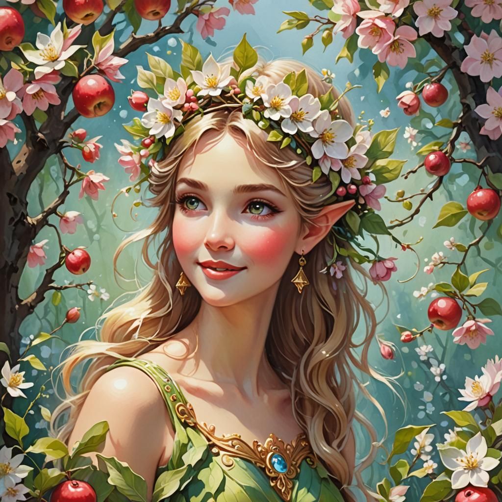 Apple fairy - AI Generated Artwork - NightCafe Creator