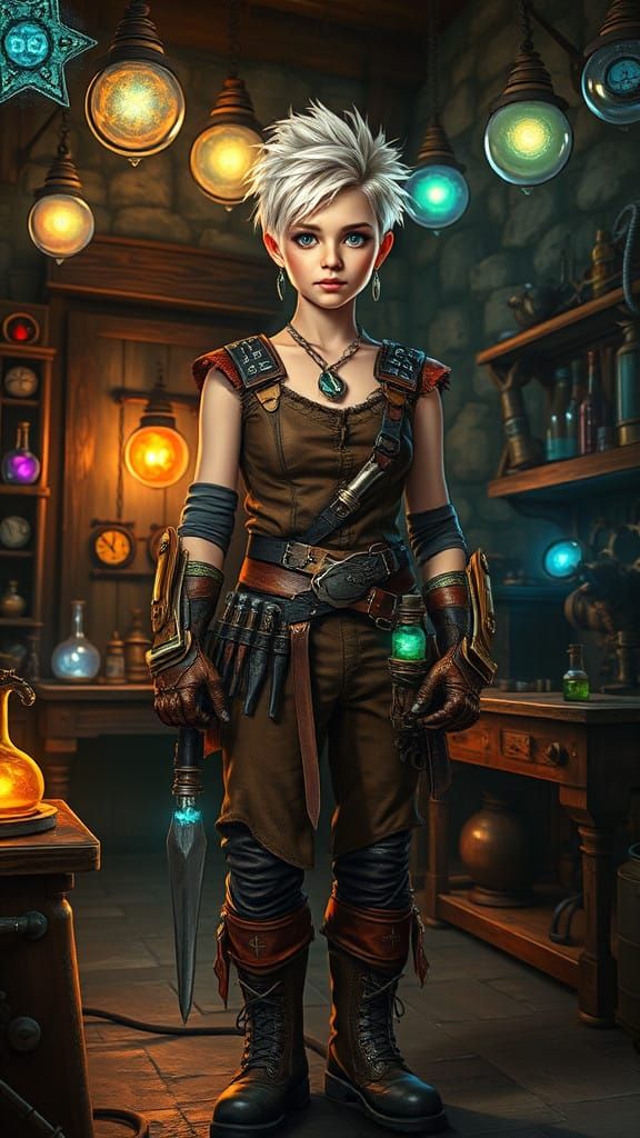 Female Artificer (D&D Type Character)