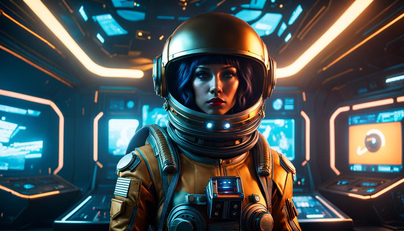 AstroGirl - AI Generated Artwork - NightCafe Creator