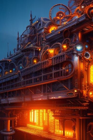 Steampunk contraption - AI Generated Artwork - NightCafe Creator