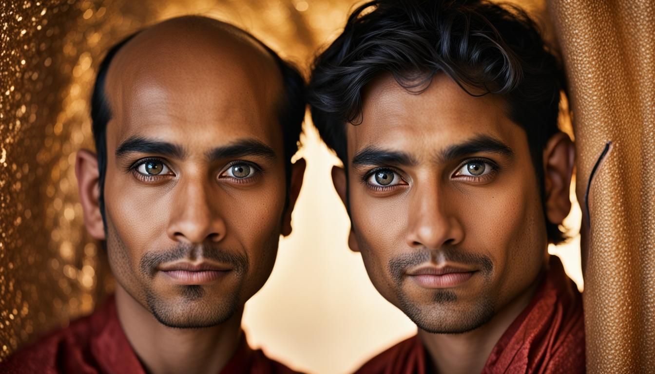 Twin indian brothers - AI Generated Artwork - NightCafe Creator