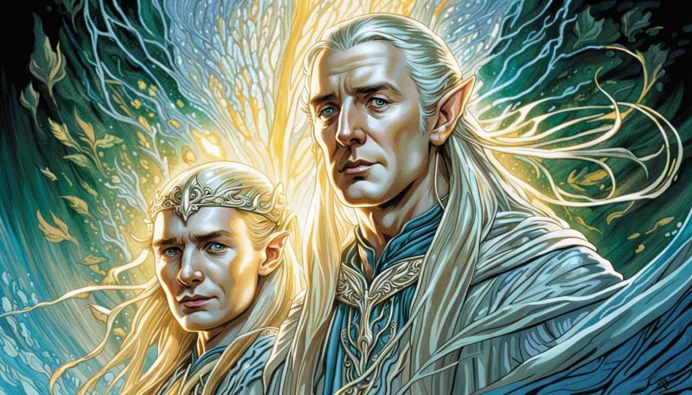 Elves of Valinor - AI Generated Artwork - NightCafe Creator