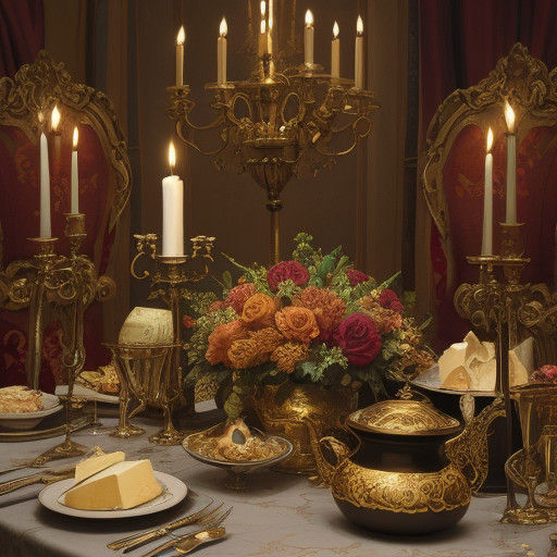 Surreal Baroque Masterpiece: Splendid Mouse in Orn... - AI Art