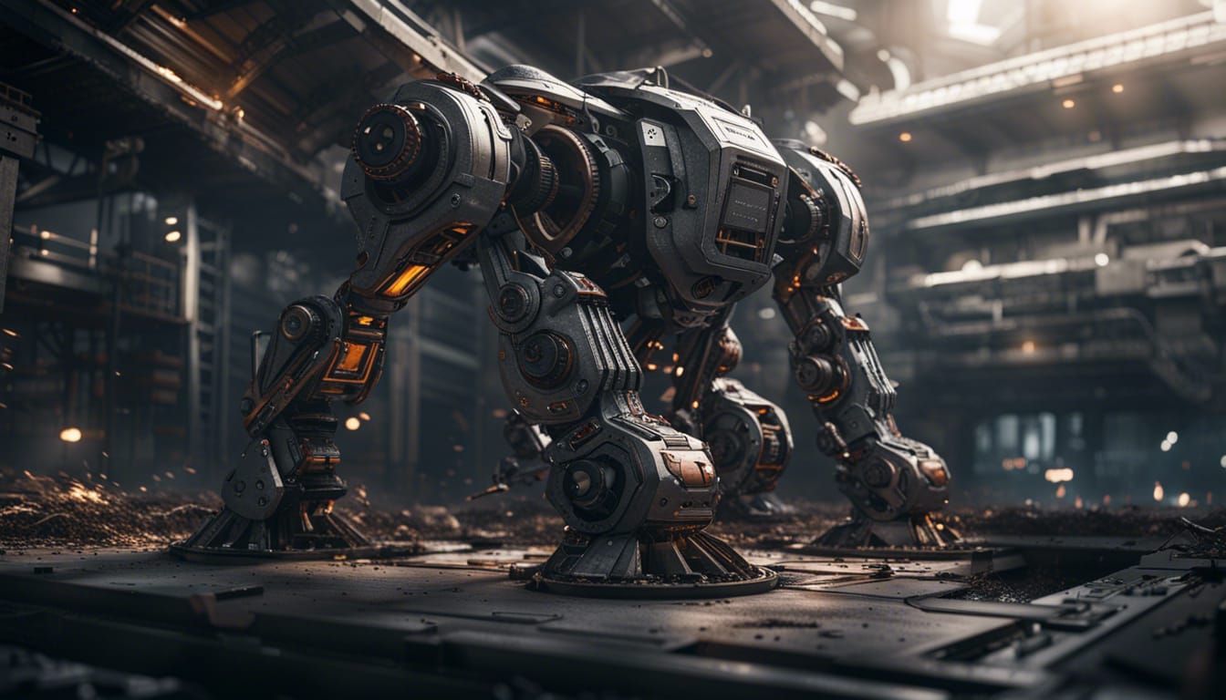 Mecha Droid - AI Generated Artwork - NightCafe Creator