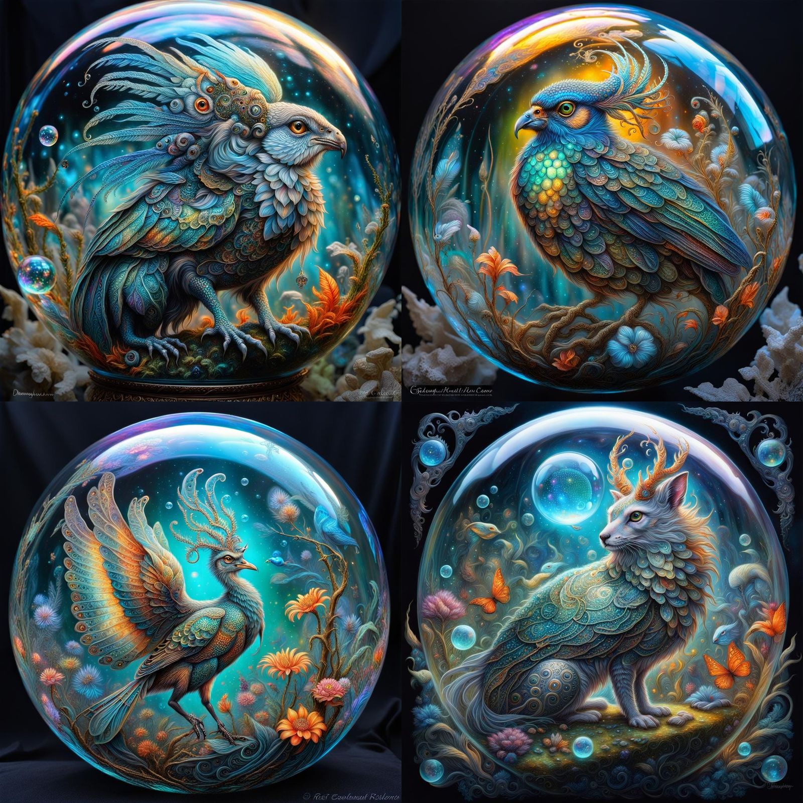 Exquisite richly detailed Utopia of fantastical creatures, on display ...