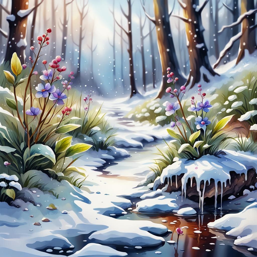 Glimpses of Spring - AI Generated Artwork - NightCafe Creator