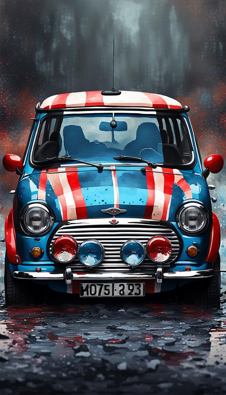 Mini Cooper phone wallpaper - AI Generated Artwork - NightCafe Creator