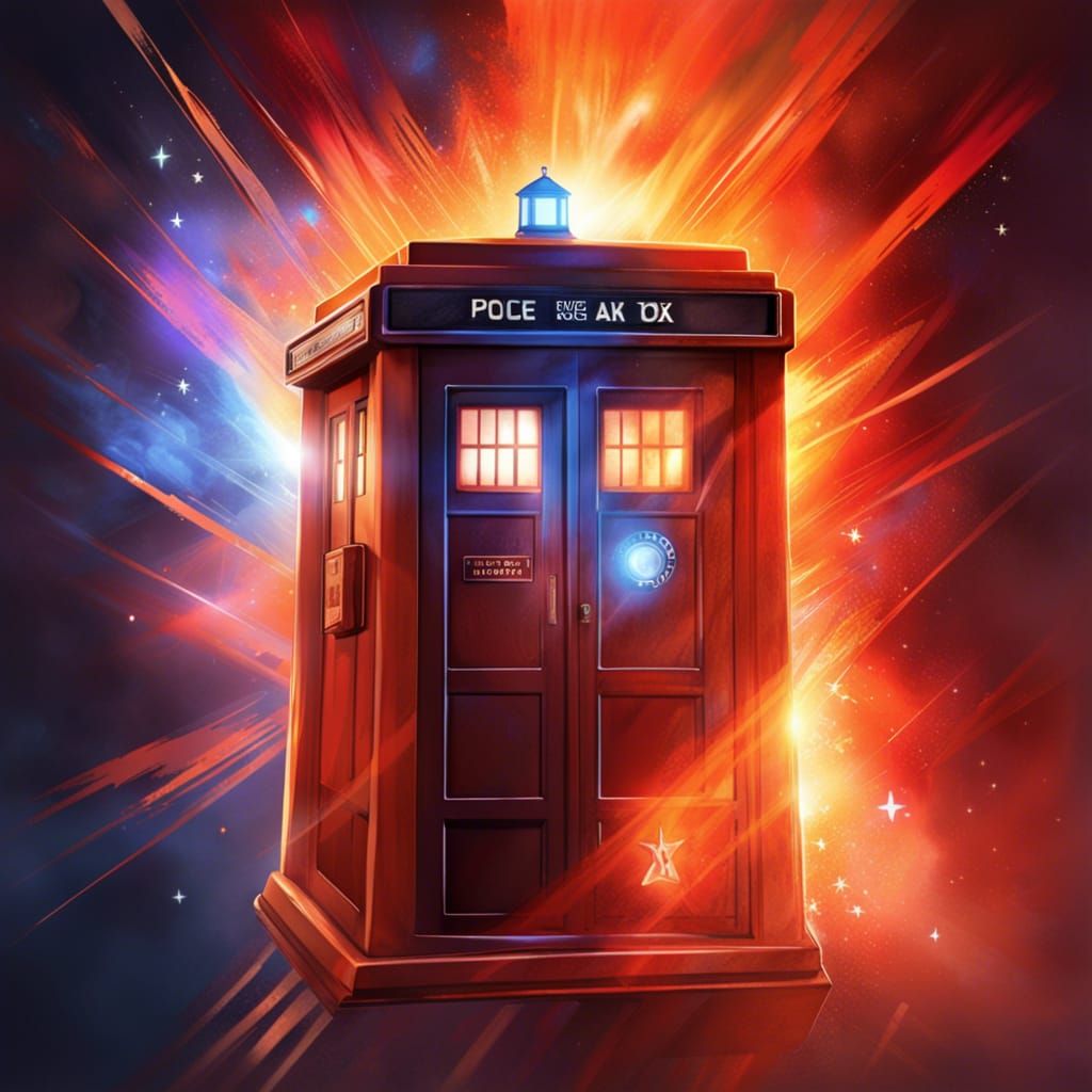 The Tardis going in to a solar flare 2 - AI Generated Artwork ...