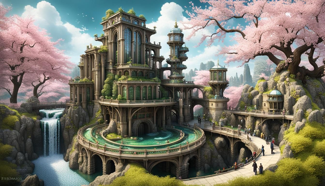 incredible spring-inspired Gaming Landscape 9 - AI Generated Artwork ...