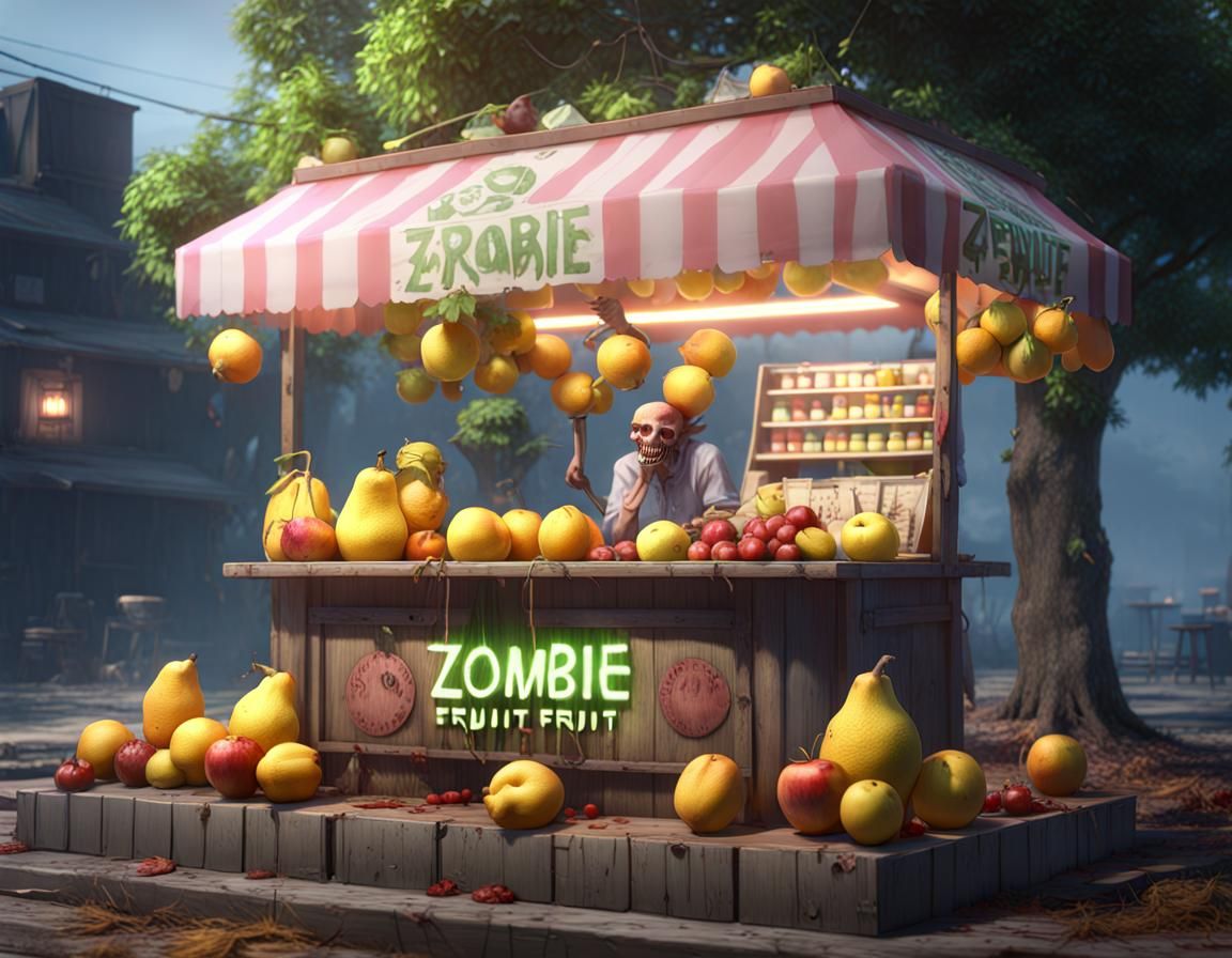 Zombie Fruit - AI Generated Artwork - NightCafe Creator
