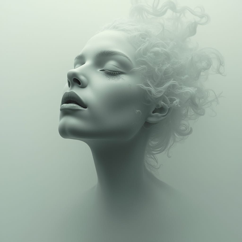 Fading - Ethereal Smoke Form Transcends Reality