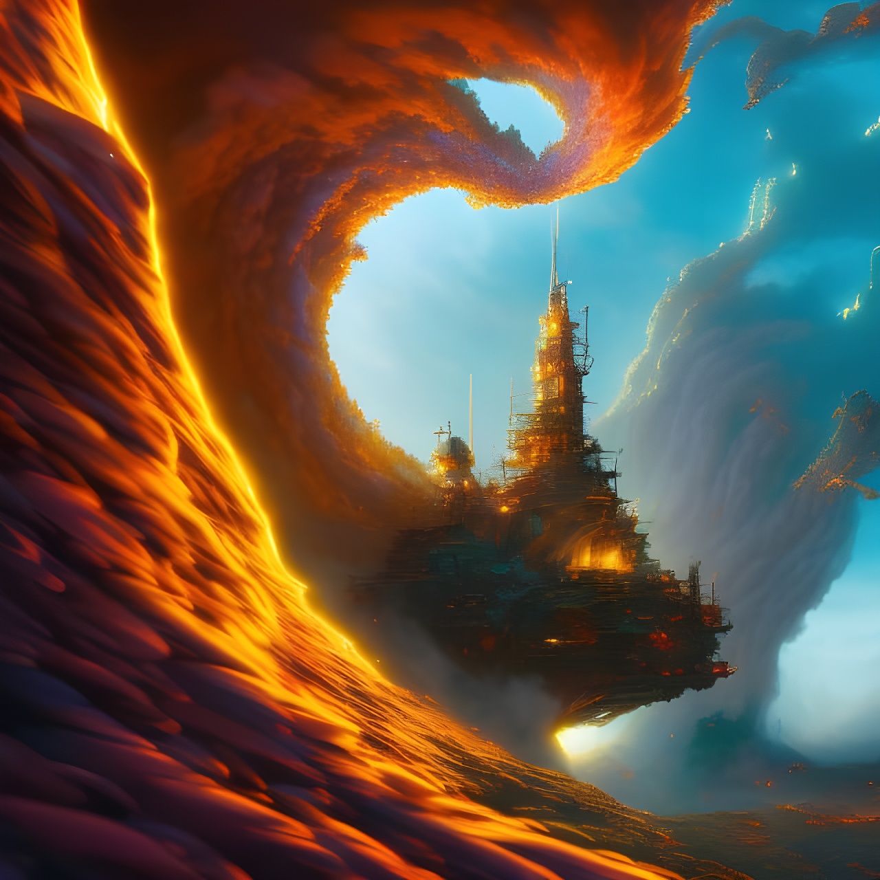 Ranging storm - AI Generated Artwork - NightCafe Creator