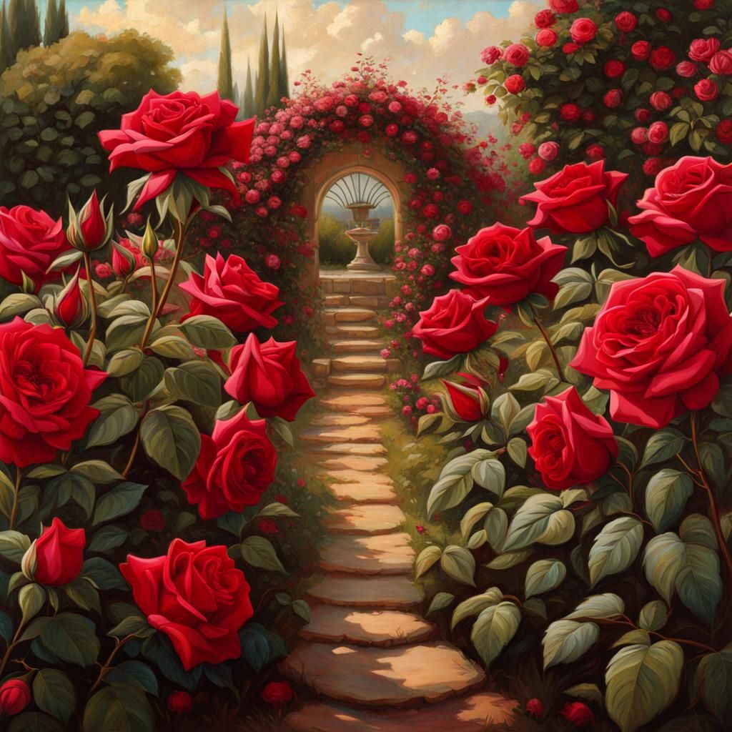 Roses - AI Generated Artwork - NightCafe Creator