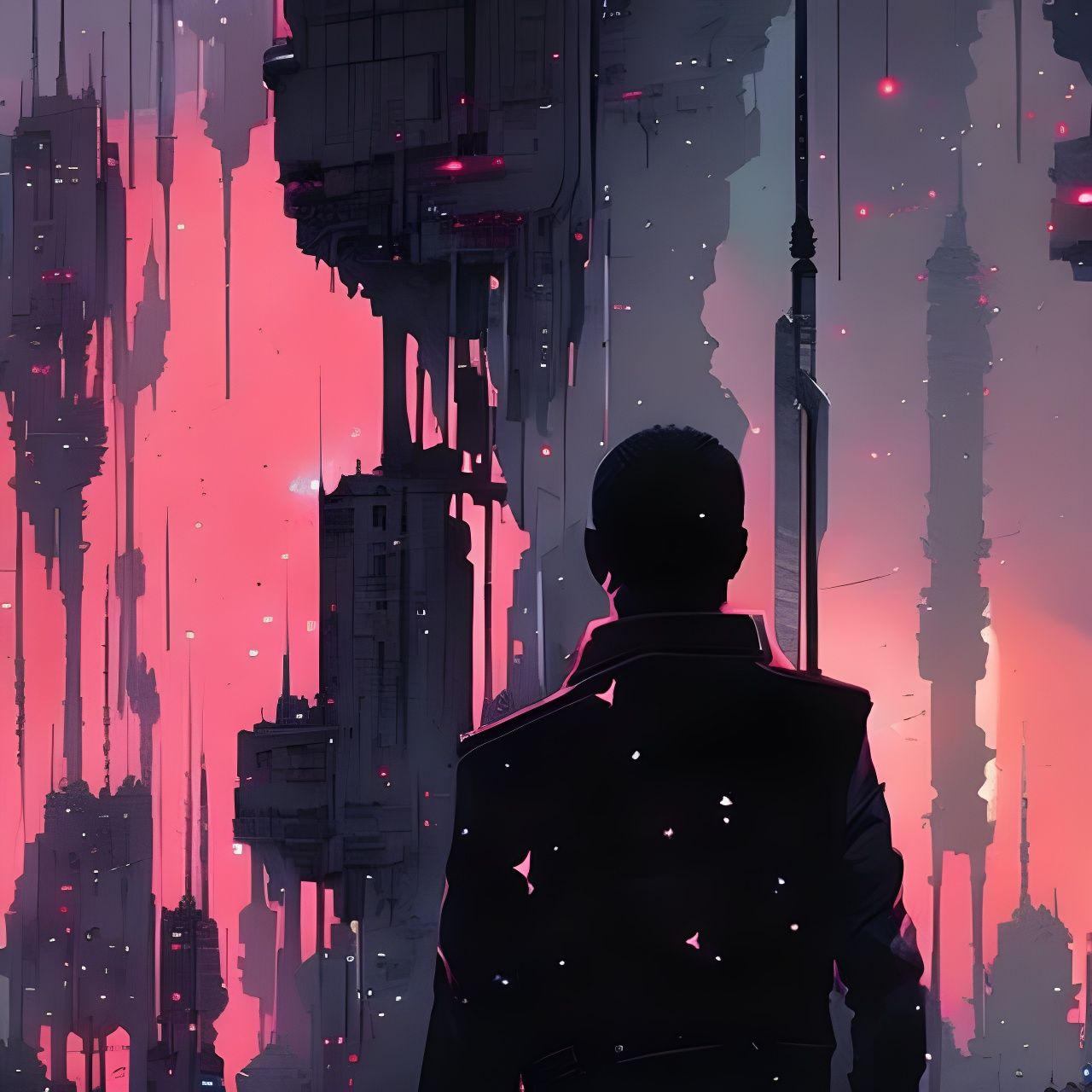 Cyberpunk Skies - AI Generated Artwork - NightCafe Creator