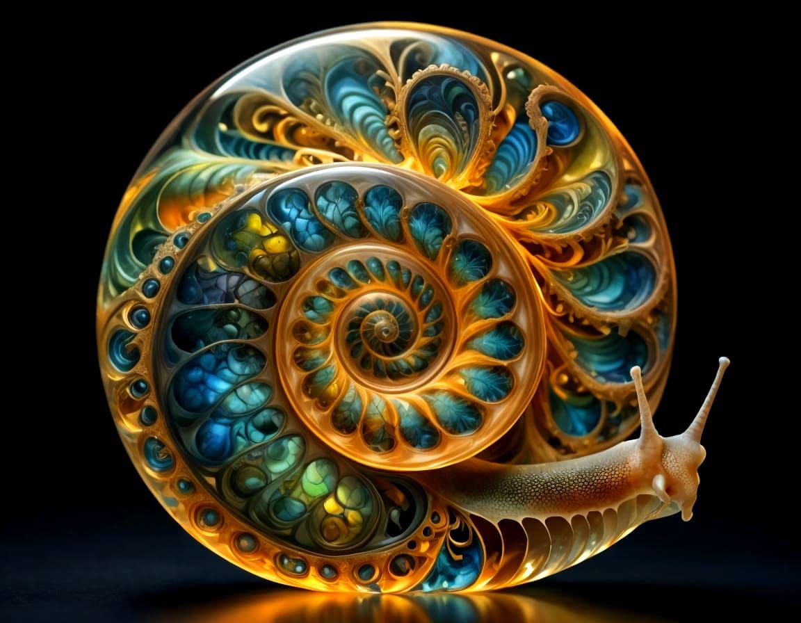 Elegant Fractal Snail 🐌 - Elegant Fractal Snail 🐌