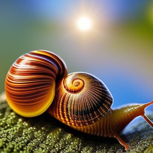 A Snail, by artist "Alex Grey", 8k Resolution, Highly Detailed ...