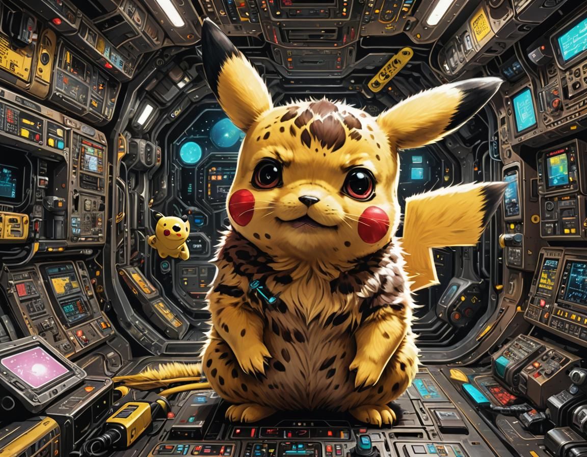Scifi Pikachu - AI Generated Artwork - NightCafe Creator