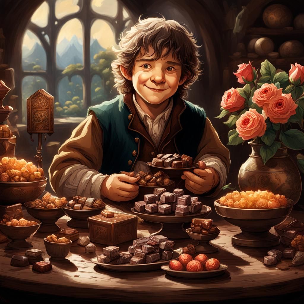 little happy hobbit - AI Generated Artwork - NightCafe Creator