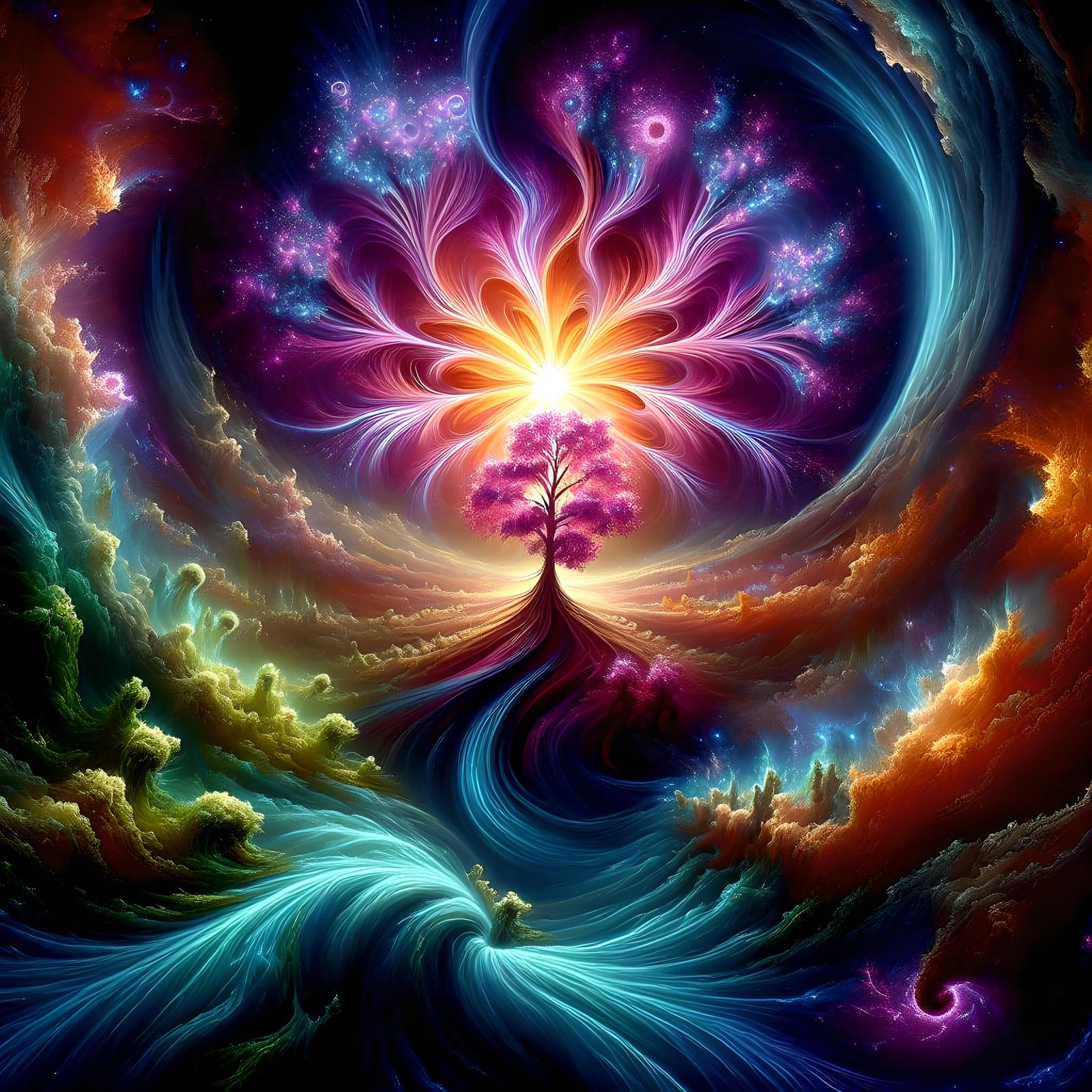 Tree of Manifestation - AI Generated Artwork - NightCafe Creator