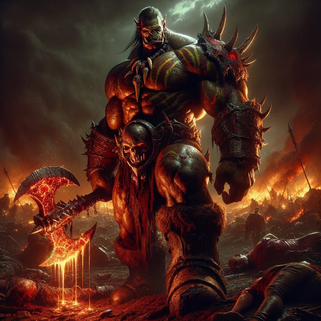 Gorrok Bonecleaver - AI Generated Artwork - NightCafe Creator