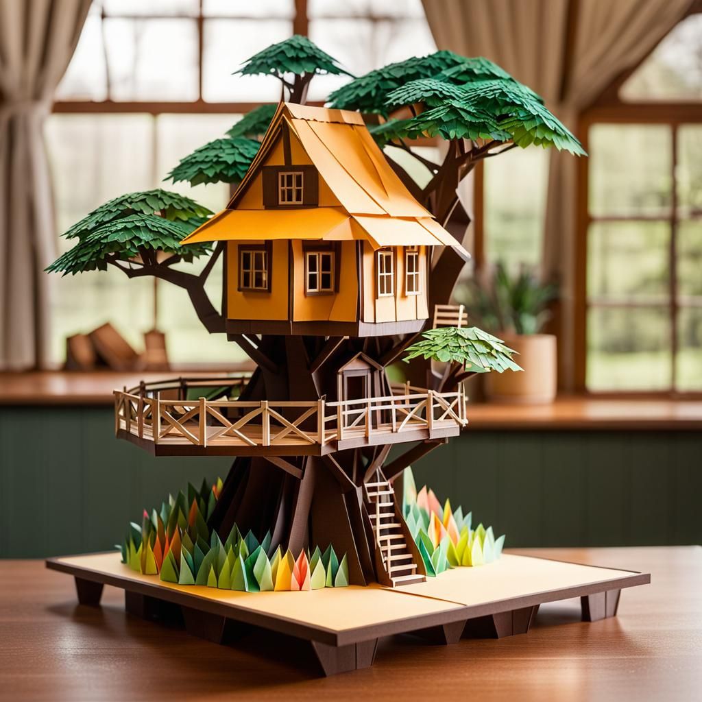 Model Treehouse - AI Generated Artwork - NightCafe Creator